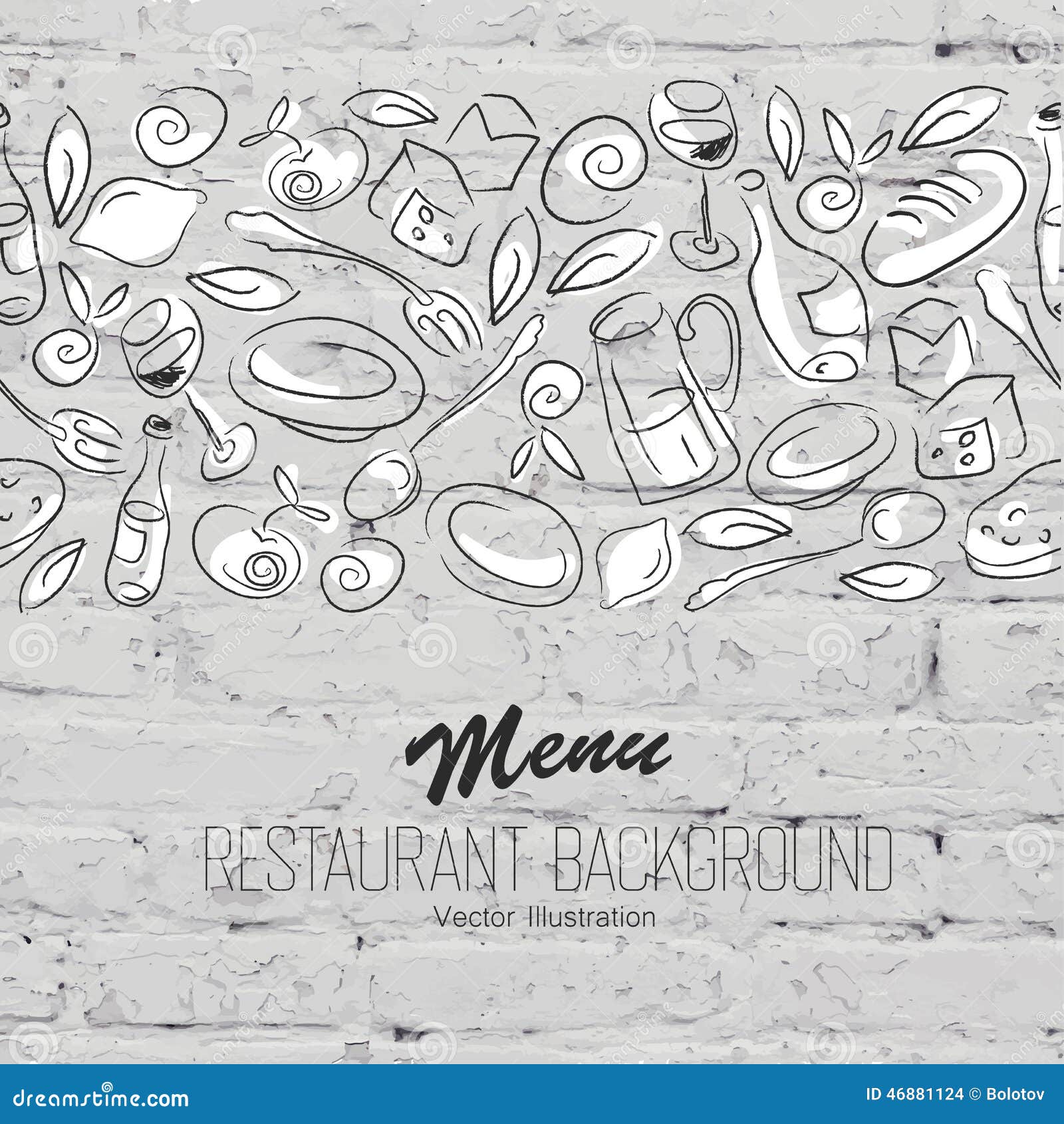 Restaurant Menu Template Vector Stock Illustration - Illustration of ...