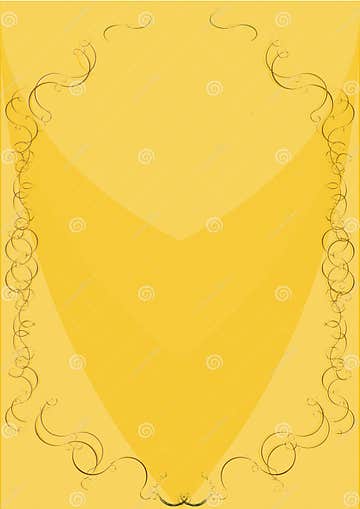 Restaurant menu, yellow stock vector. Illustration of artistic - 12152630