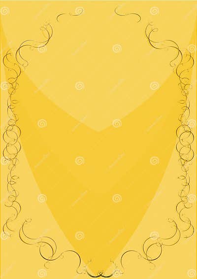 Restaurant menu, yellow stock vector. Illustration of artistic - 12152630