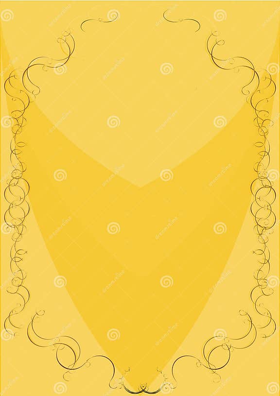 Restaurant menu, yellow stock vector. Illustration of artistic - 12152630