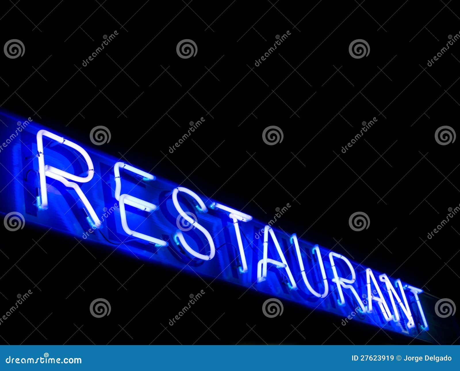 Restaurant neon sign stock image. Image of sign, light - 27623919