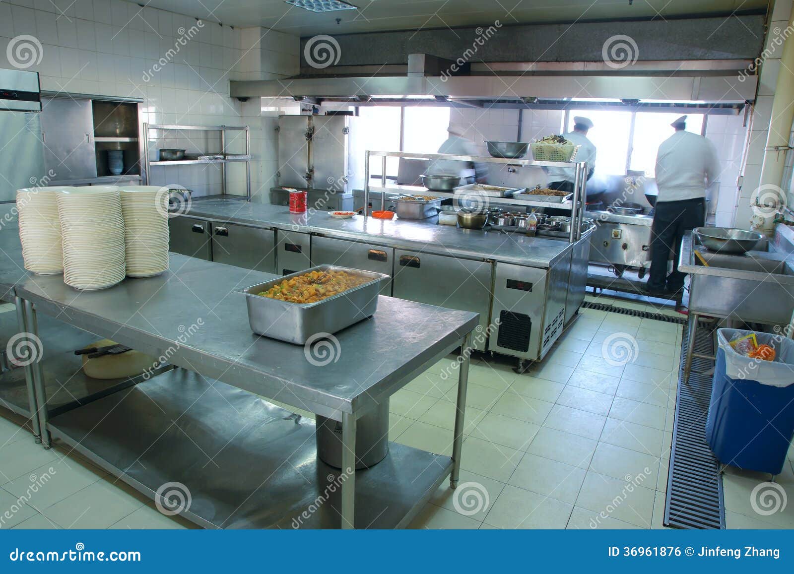 Restaurant operating room stock photo. Image of indoors - 36961876
