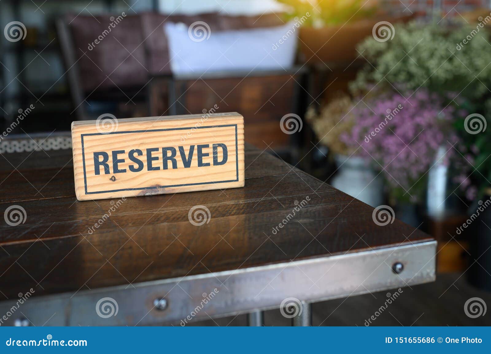 Restaurant Reserved Table Sign Reserved Table. a Tag of Reservation ...