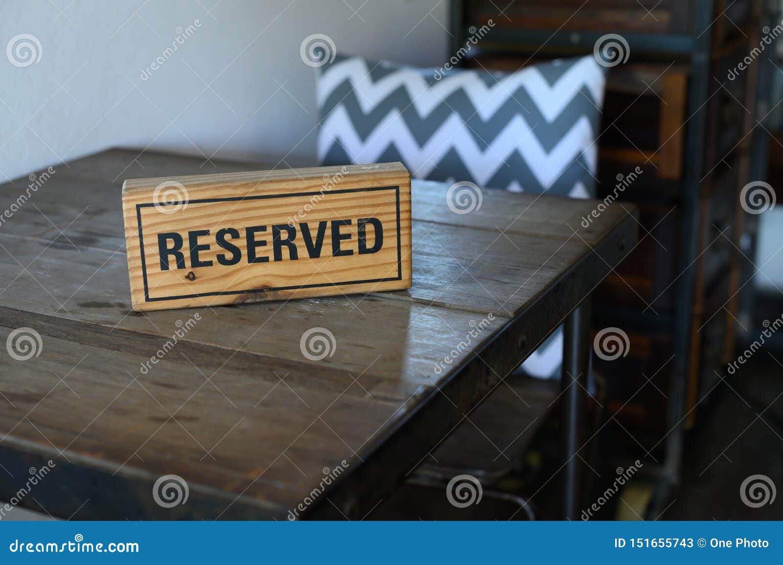 Restaurant Reserved Table Sign Reserved Table. a Tag of Reservation ...