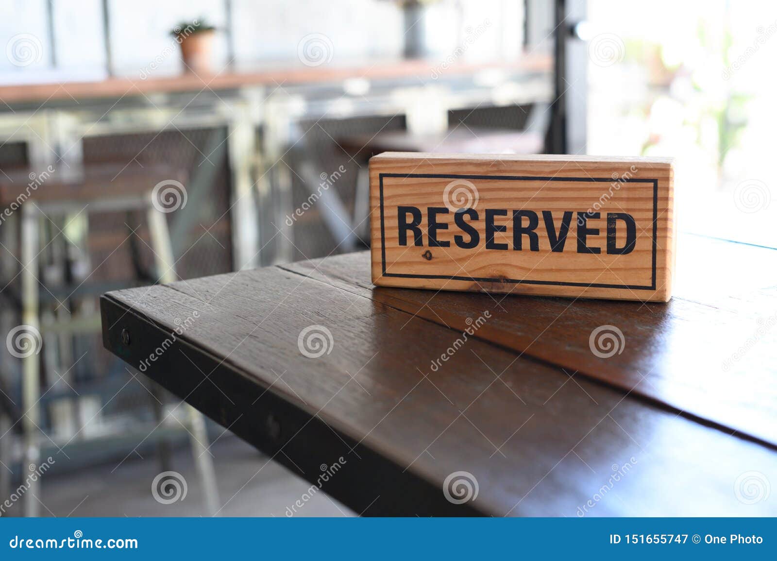 Restaurant Reserved Table Sign Reserved Table. a Tag of Reservation ...
