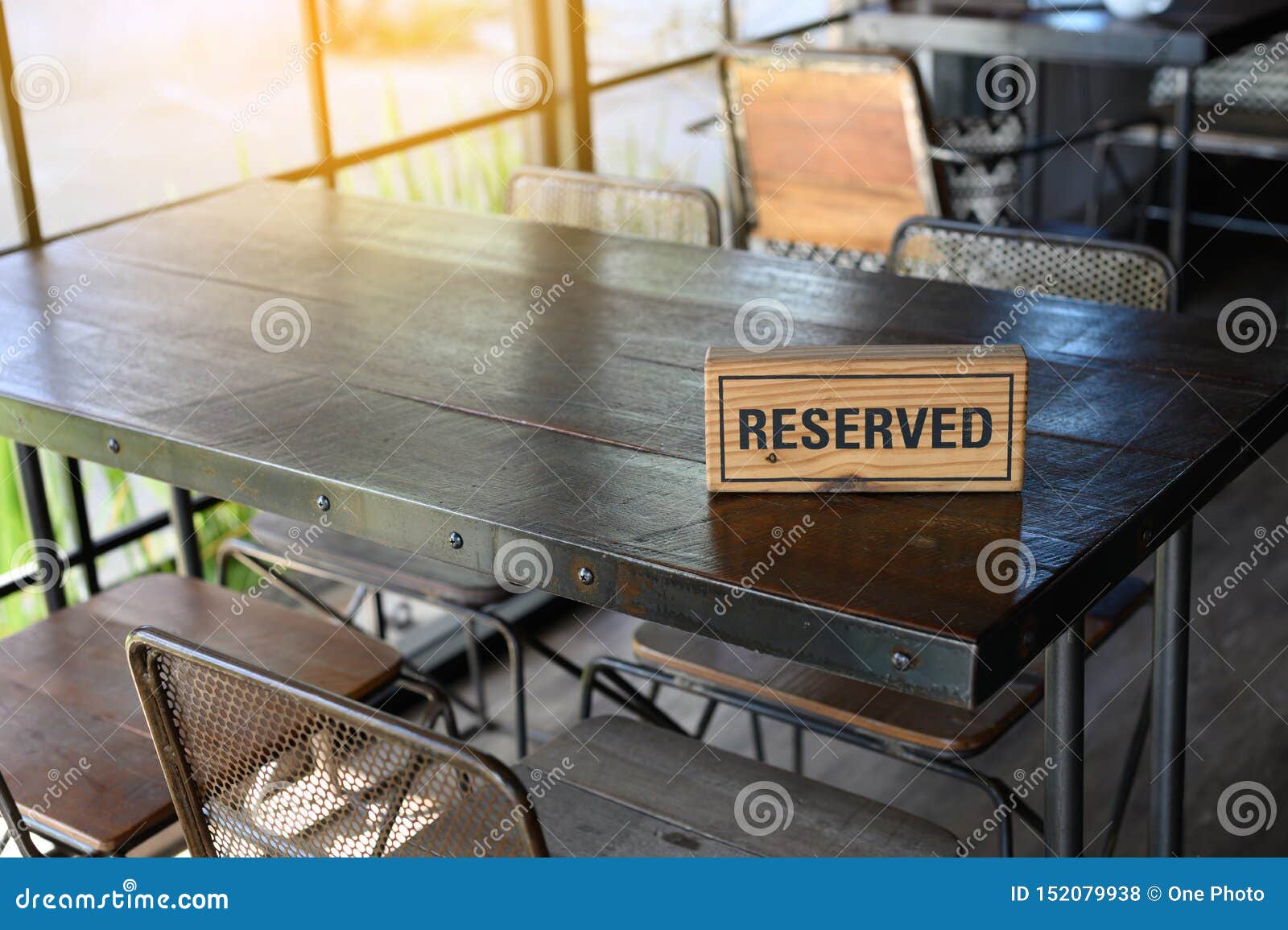 Restaurant Reserved Table Sign Reserved Table. a Tag of Reservation ...