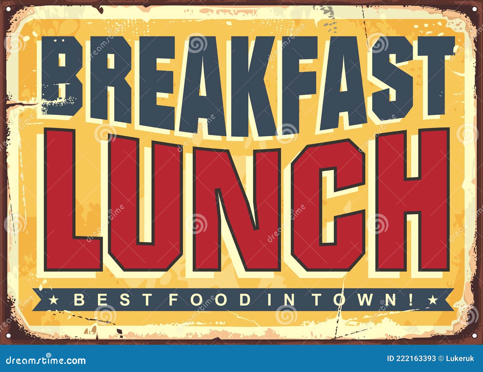 Restaurant Retro Style Sign Template Stock Vector - Illustration of ...