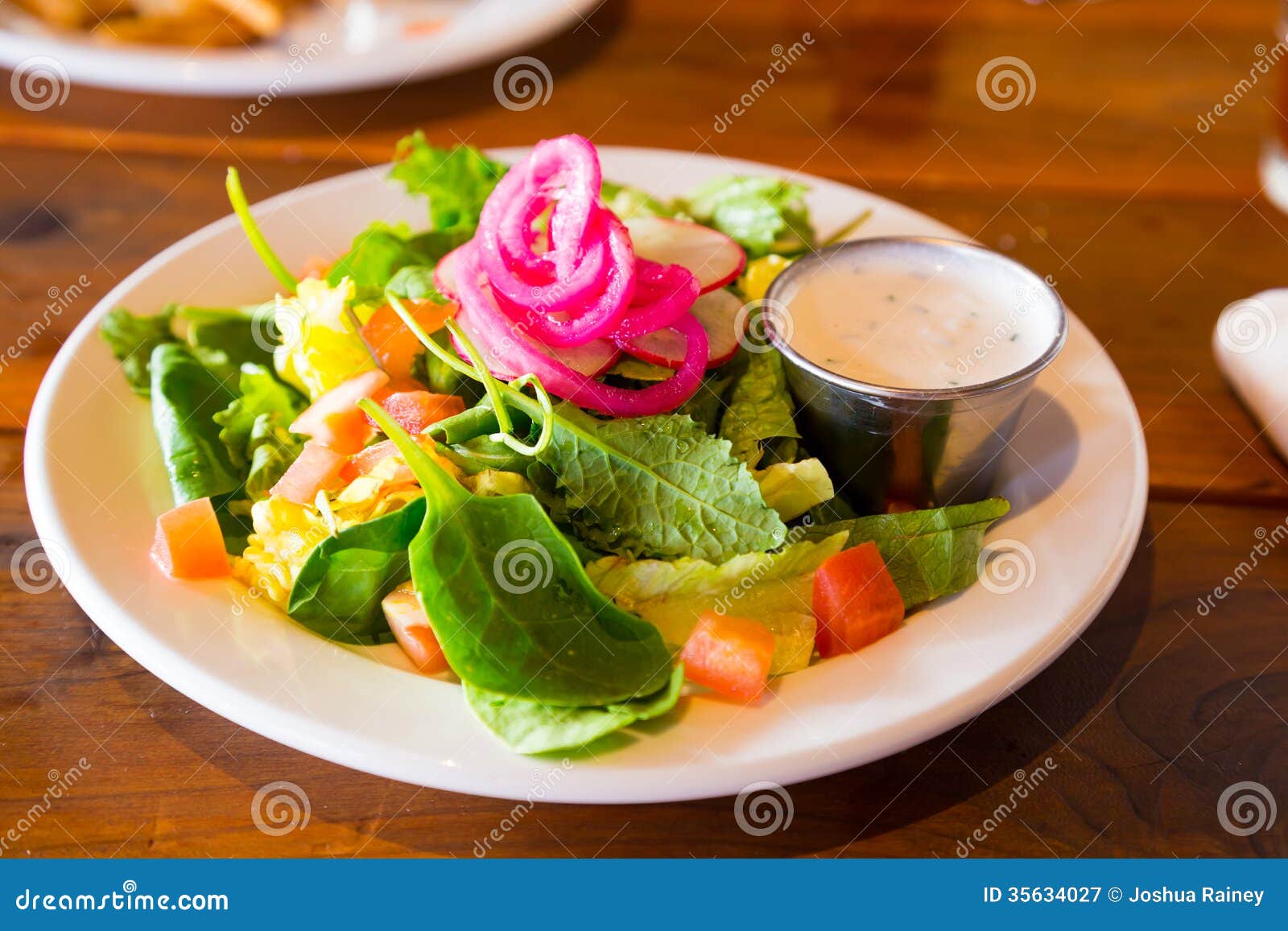 Restaurant sain de salade image stock. Image du repas - 35634027