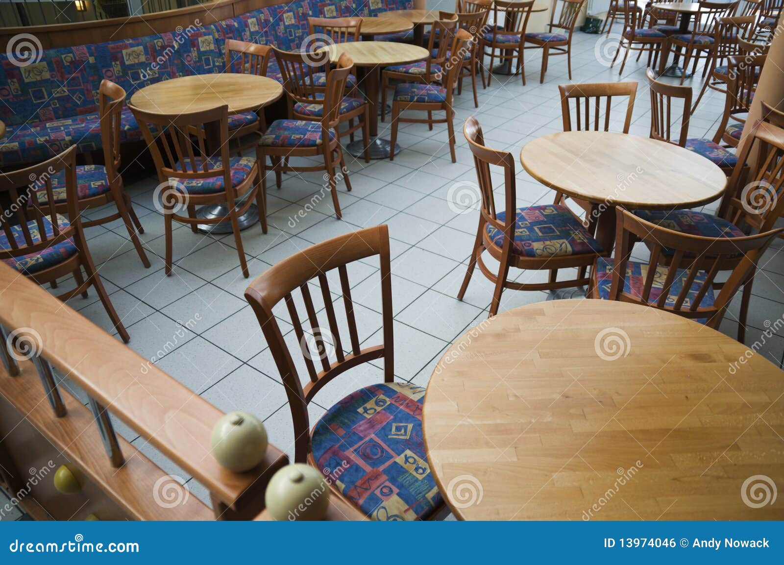 Restaurant seating stock photo. Image of circular, wooden - 13974046