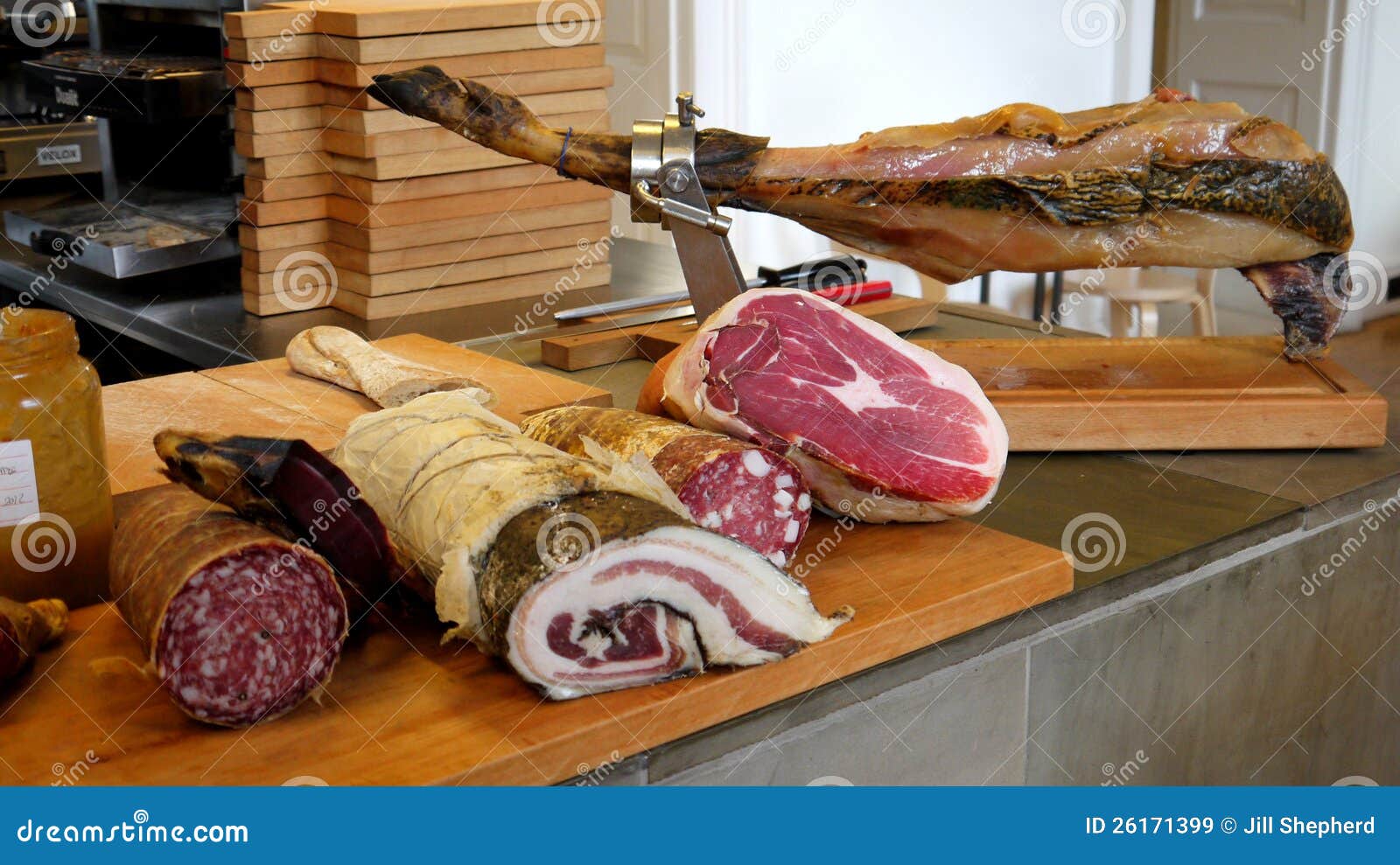 Restaurant: Selection of Cured Meat Stock Image - Image of meats, tasty ...