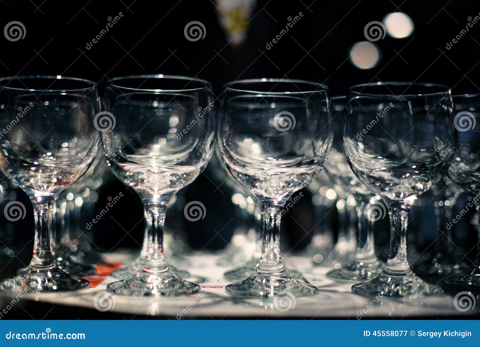 Restaurant Serving Glass Goblets Bar Stock Image - Image of cocktail ...