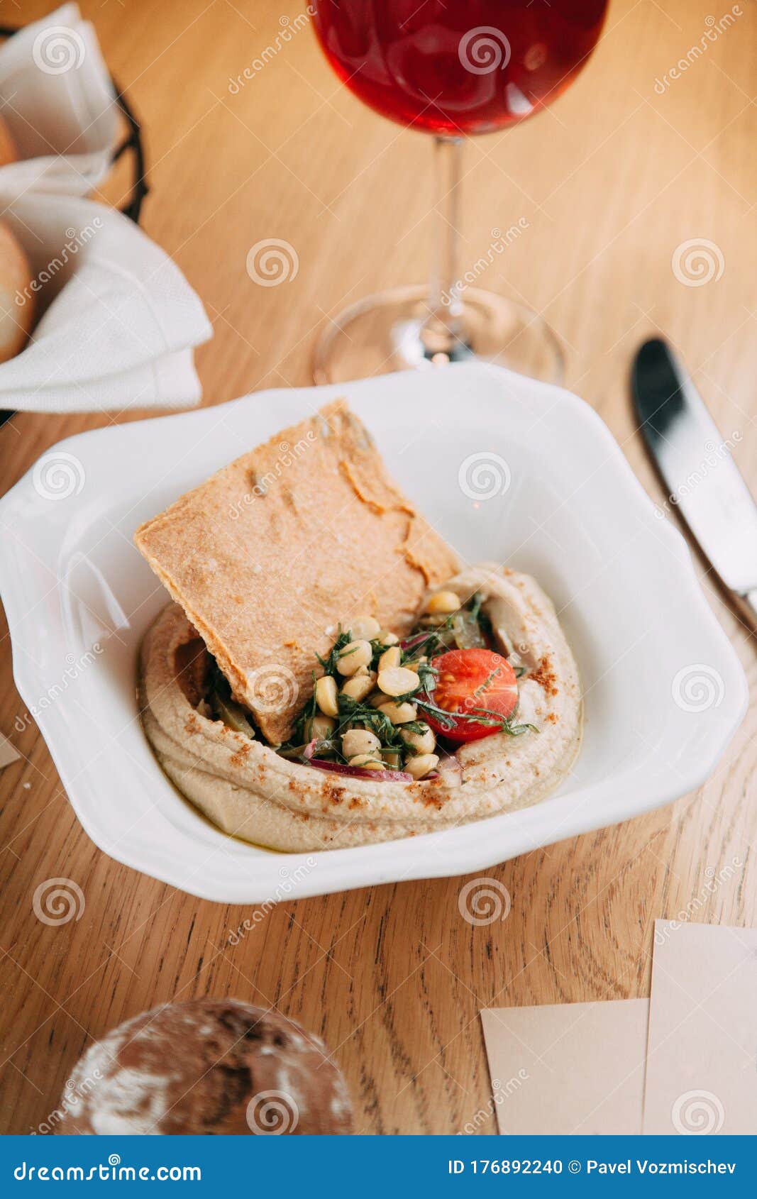 Restaurant Serving Mashed Potatoes with Sauce Stock Photo - Image of ...