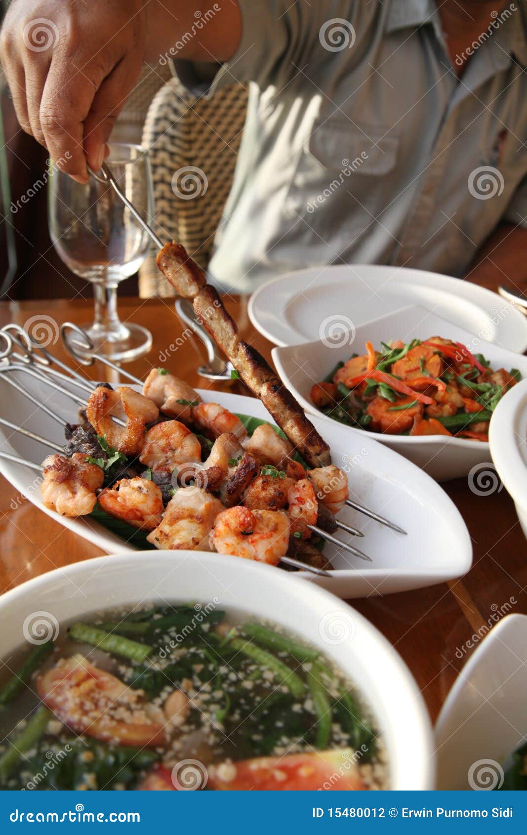 Restaurant set menu stock photo. Image of hotel, manner - 15480012