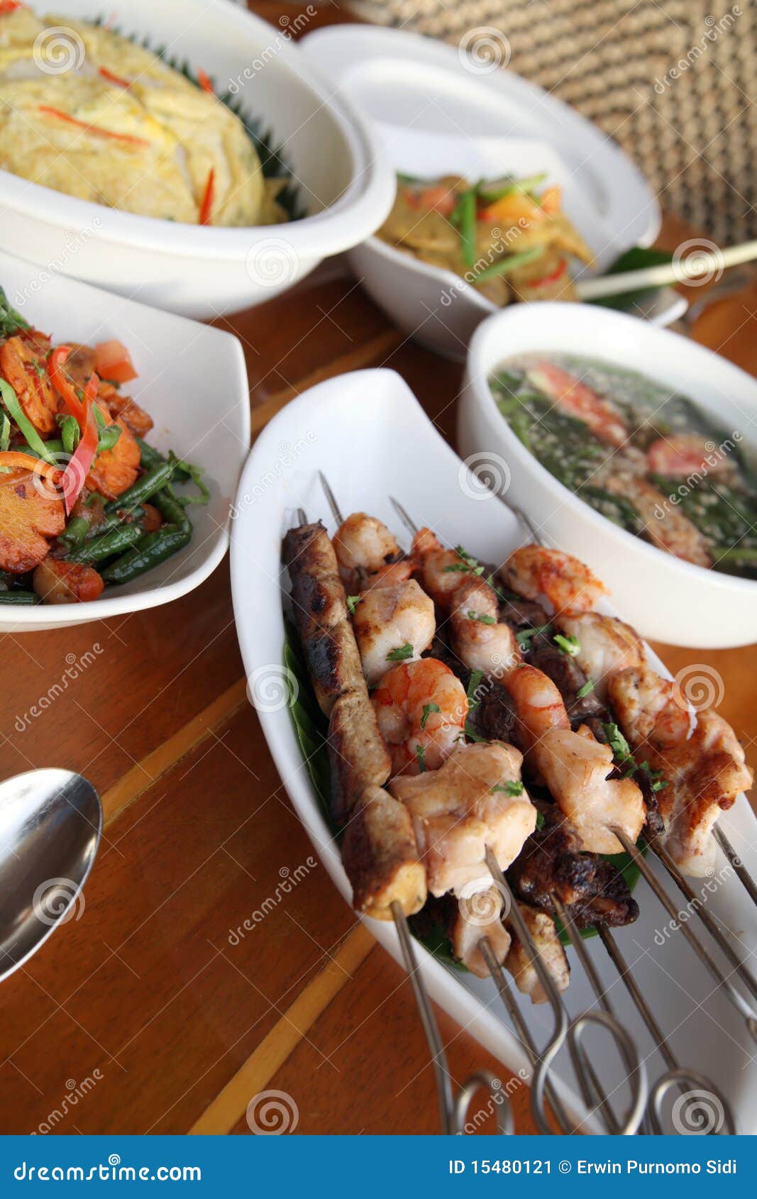 Restaurant set menu stock image. Image of food, catering - 15480121