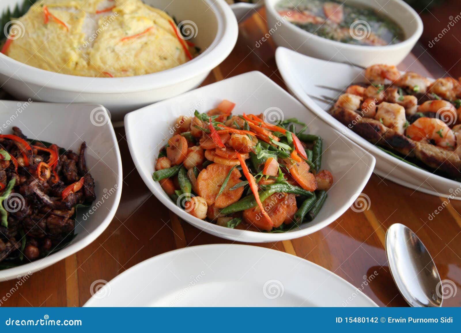 Restaurant set menu stock photo. Image of mixed, brochettes - 15480142