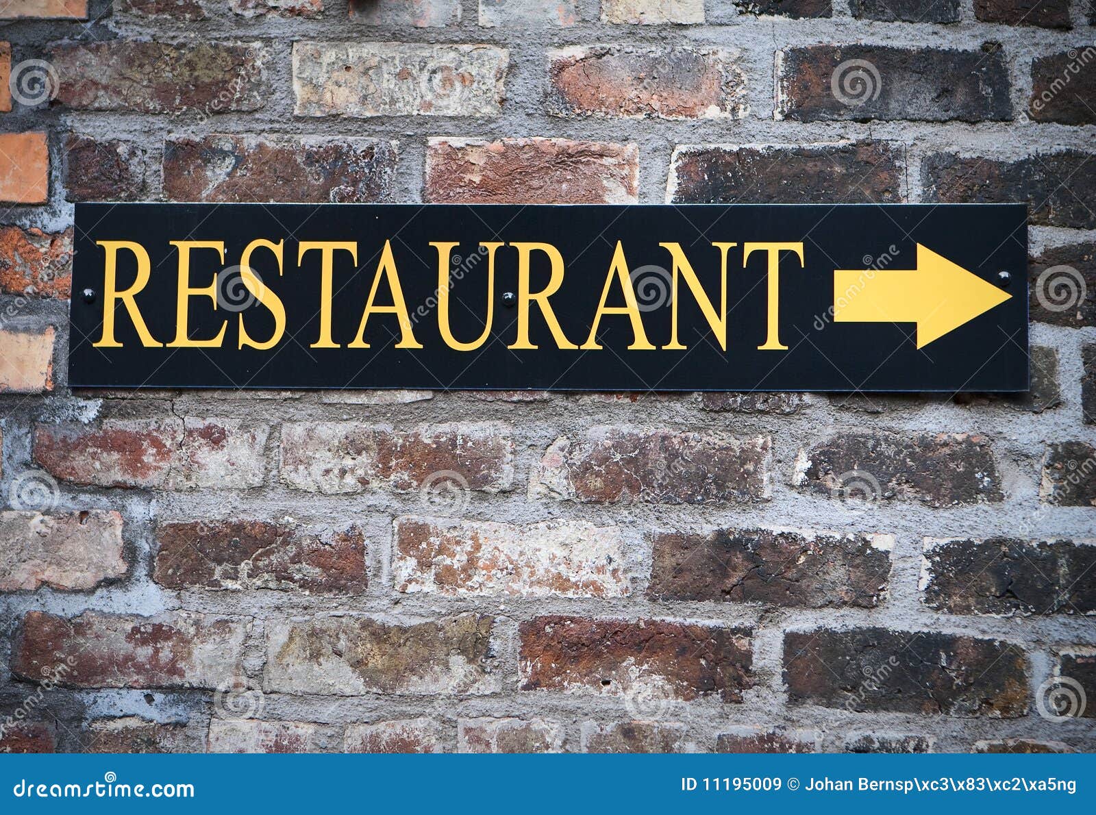 Restaurant Sign stock image. Image of arrow, ireland - 11195009