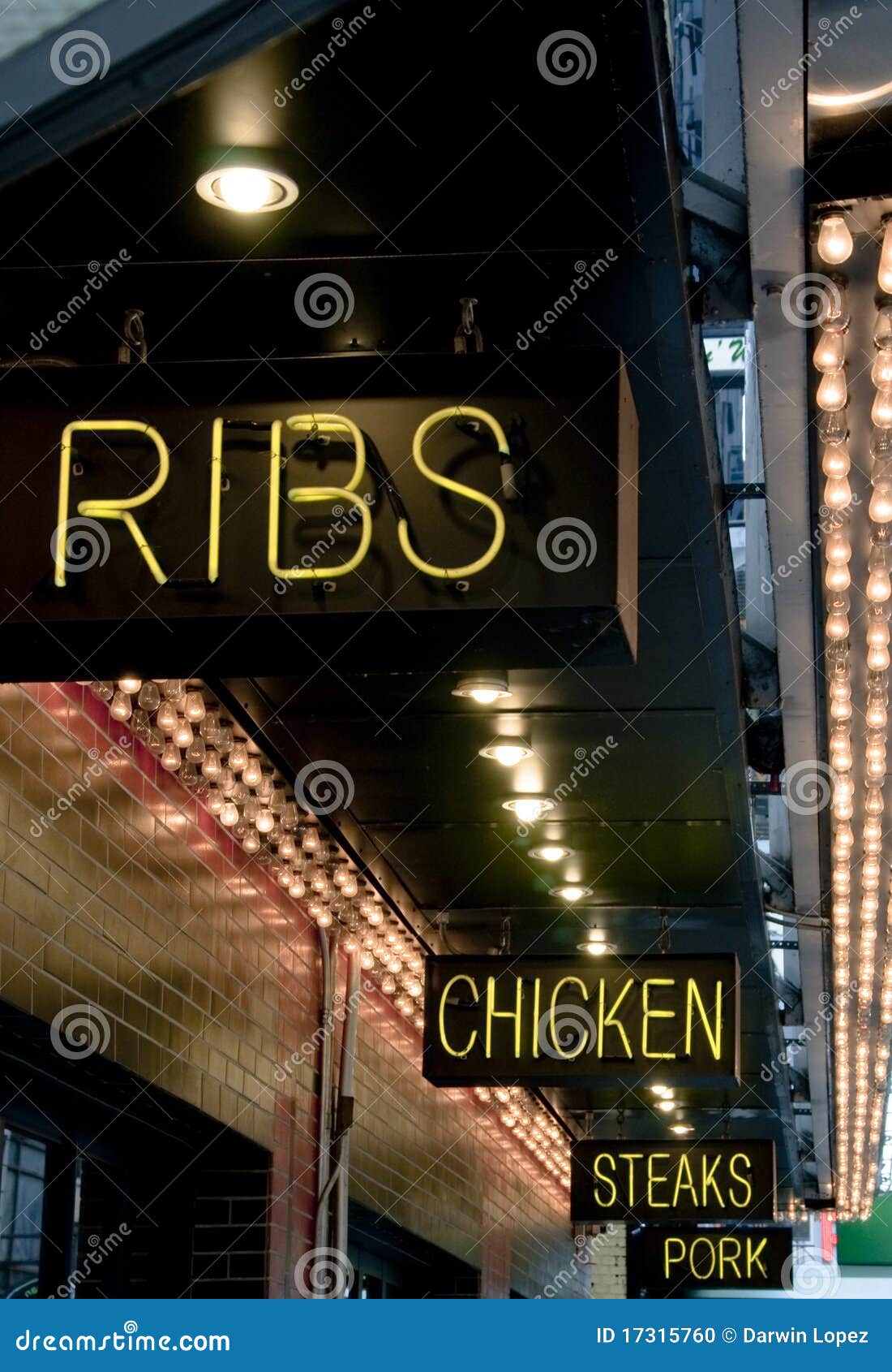 Restaurant sign stock photo. Image of chicken, drinks - 17315760