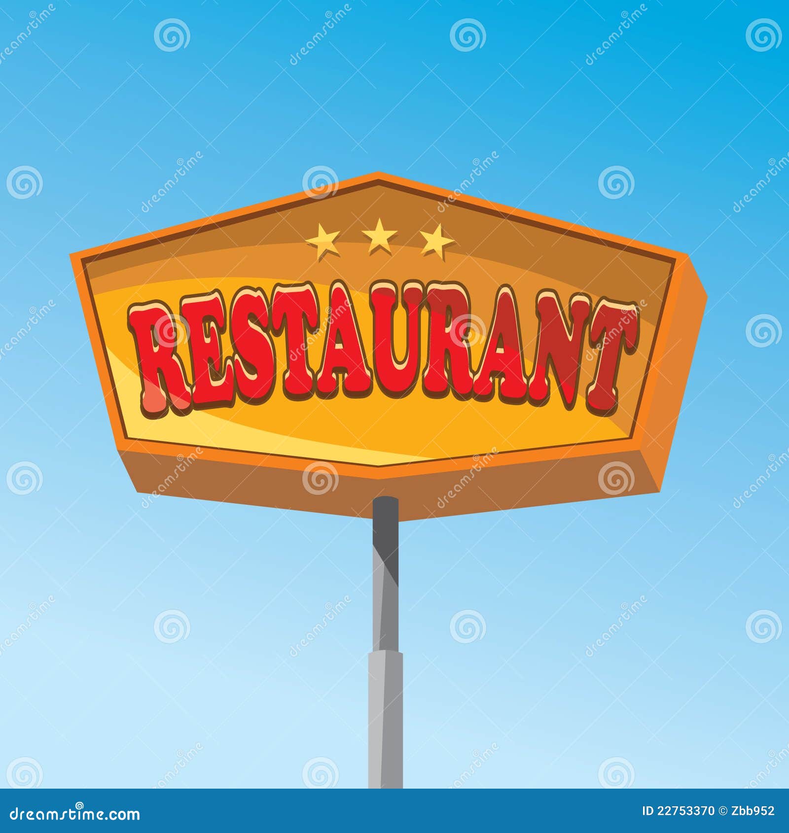 Restaurant sign stock vector. Illustration of eating - 22753370