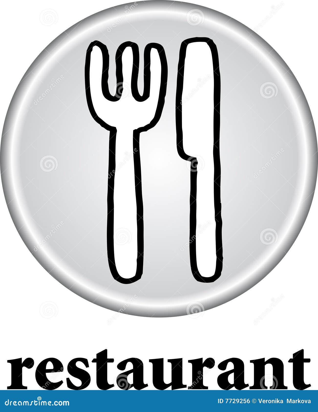 Restaurant Sign Vector Illustration | CartoonDealer.com #22753370