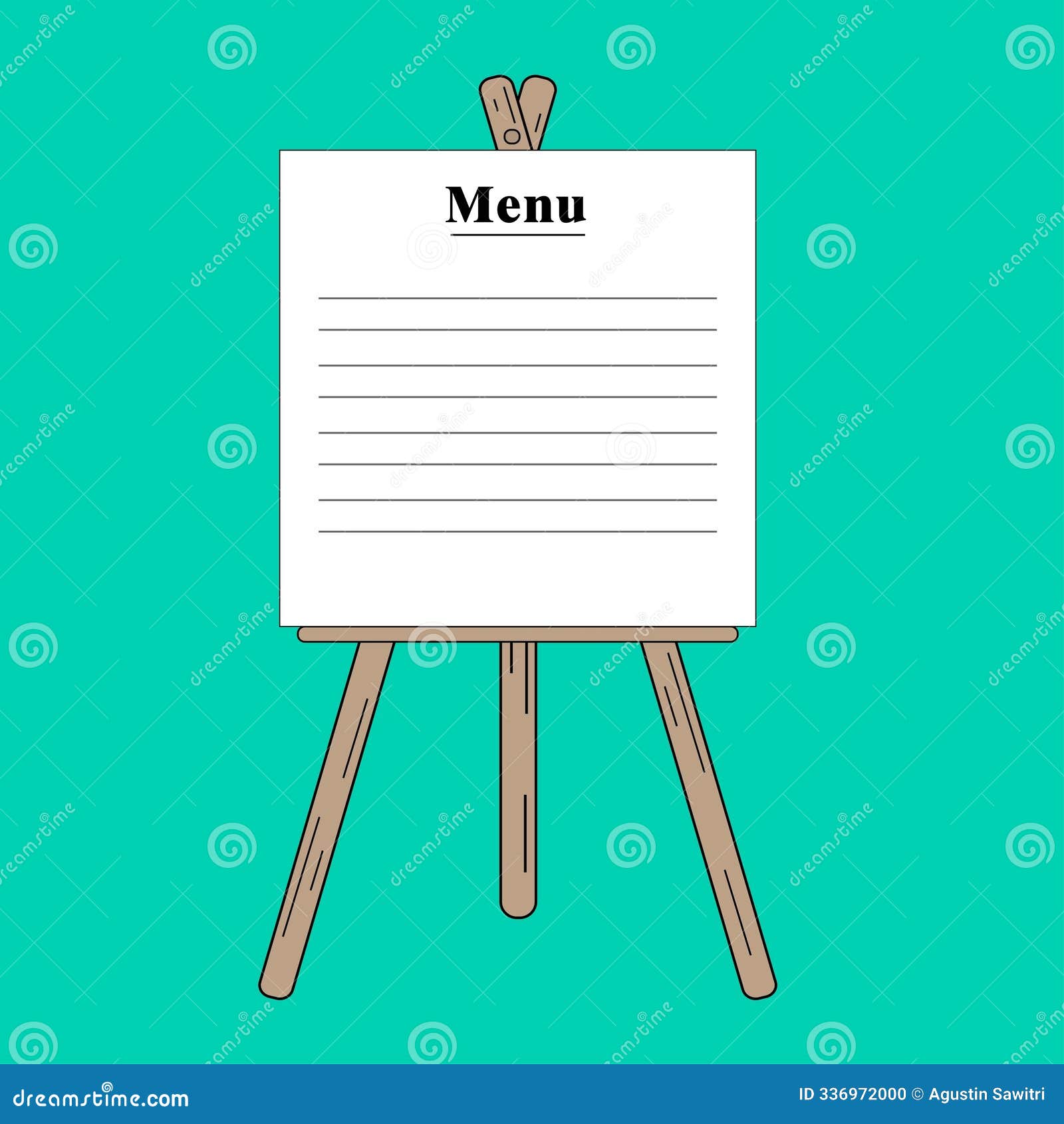 Restaurant or Cafe Standing Menu Boards for Displaying Menus Stock ...