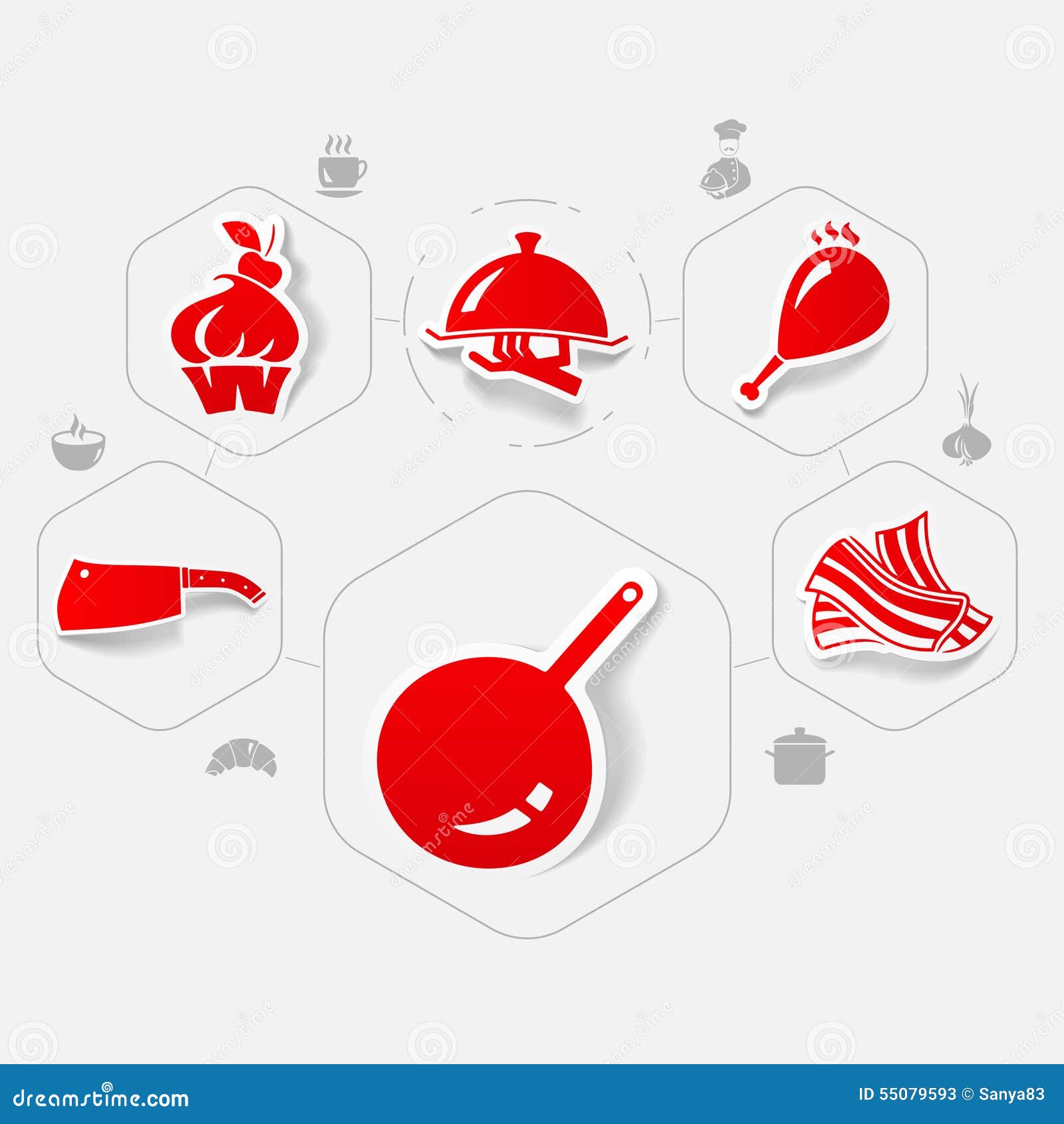 Restaurant Sticker Infographic Stock Vector - Illustration of comfort ...