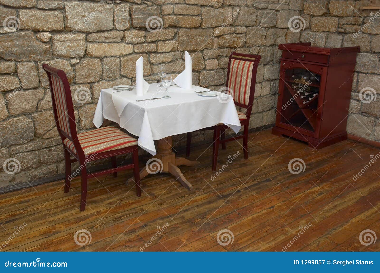 Restaurant Table Picture. Image: 1299057