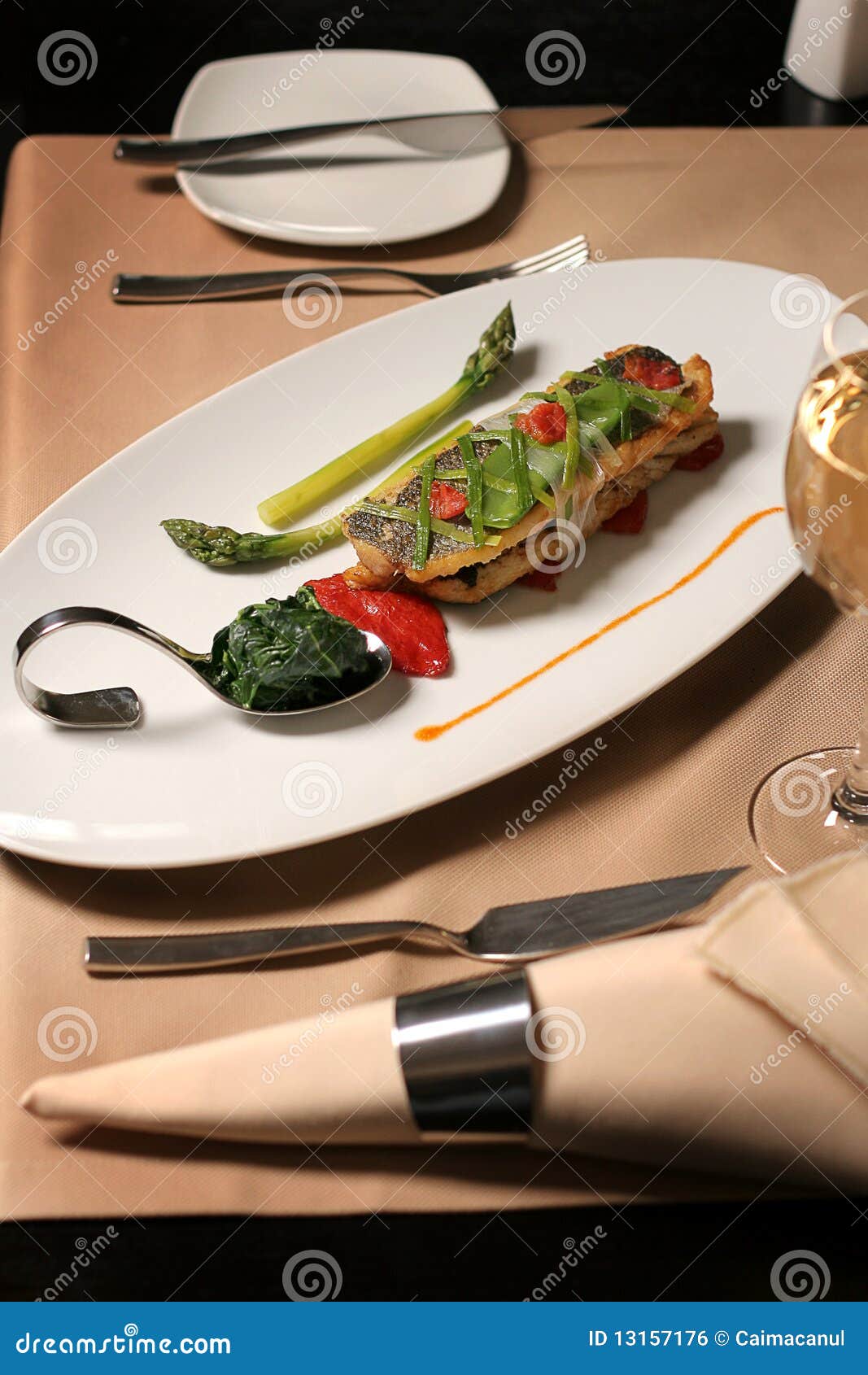 Restaurant table stock photo. Image of gourmet, dining - 13157176