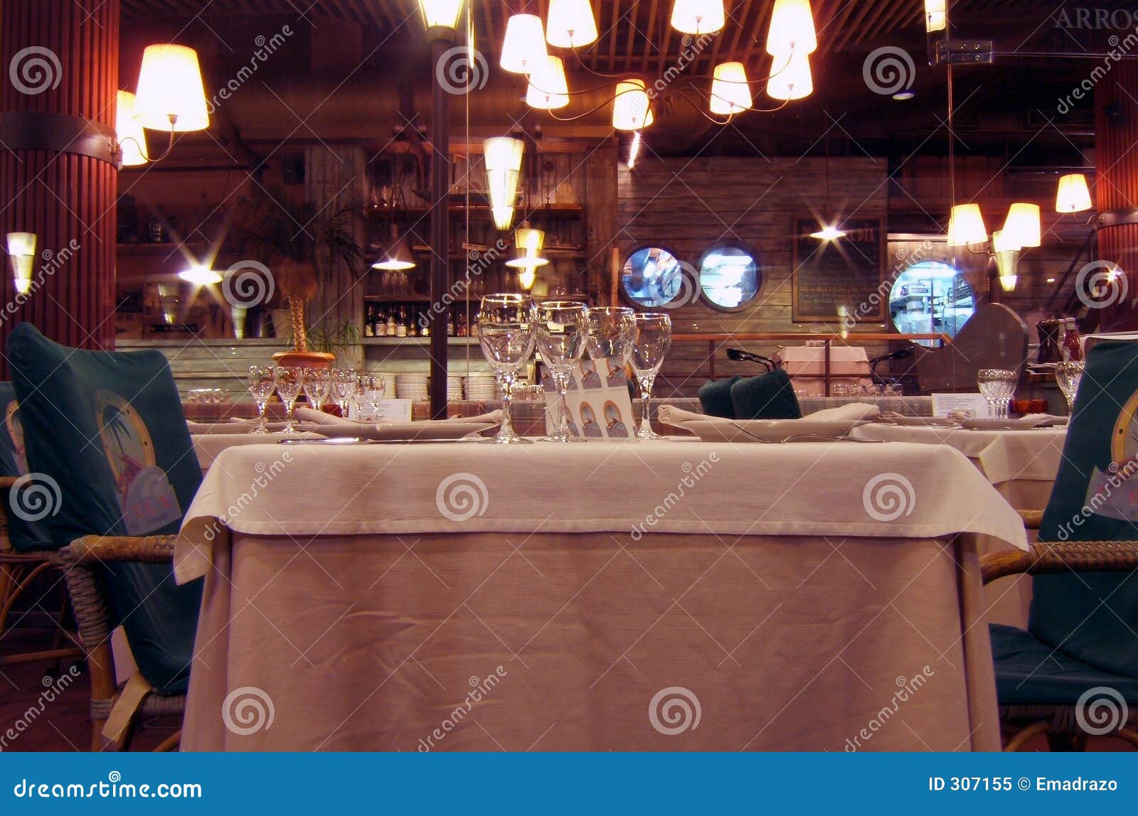 Restaurant table stock image. Image of color, glass, mediterranean - 307155