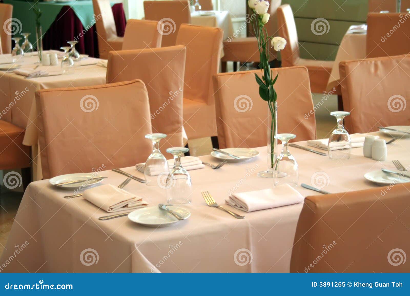 Restaurant table stock image. Image of fine, decoration - 3891265