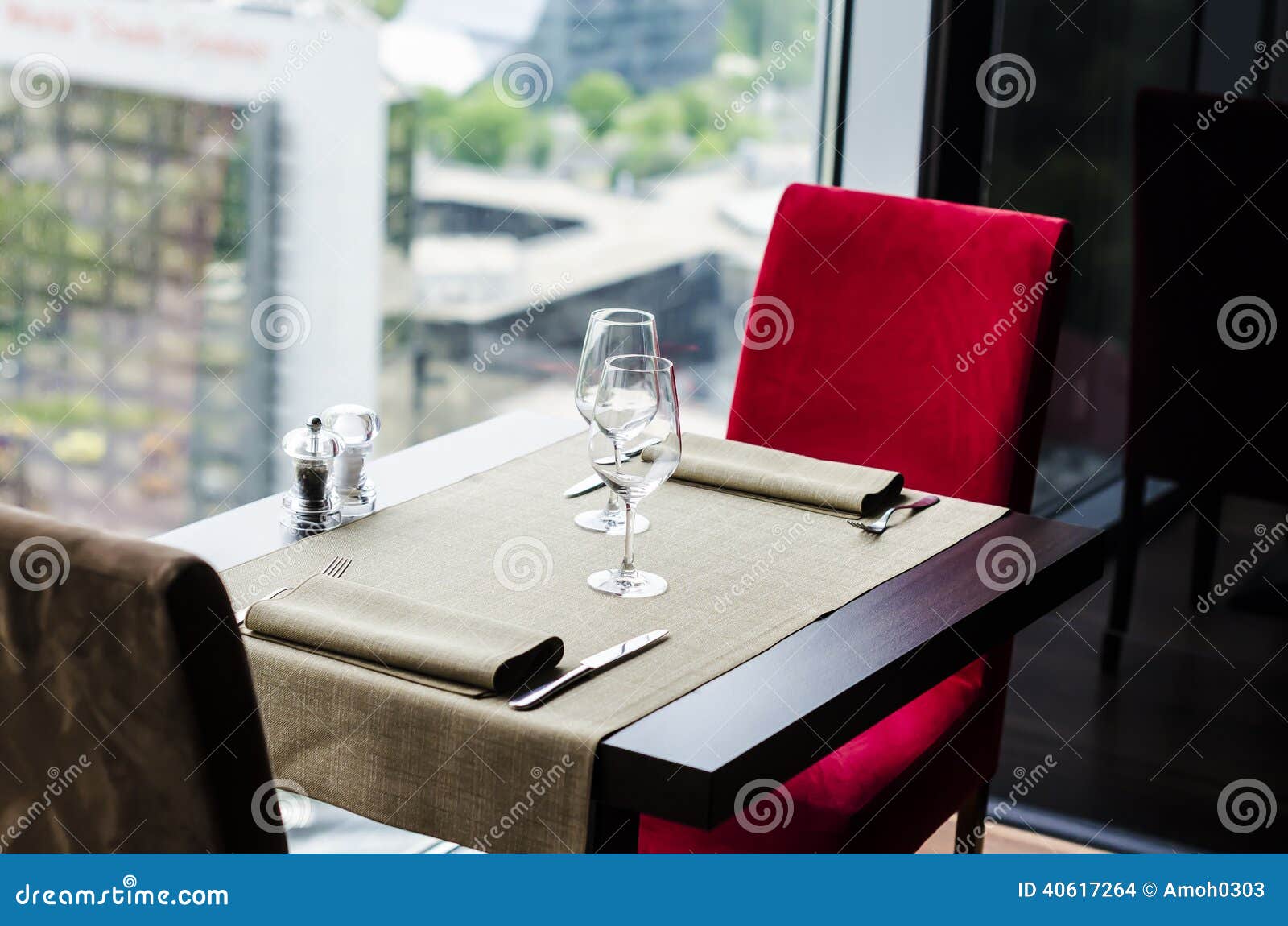 Restaurant table stock photo. Image of glass, decoration - 40617264