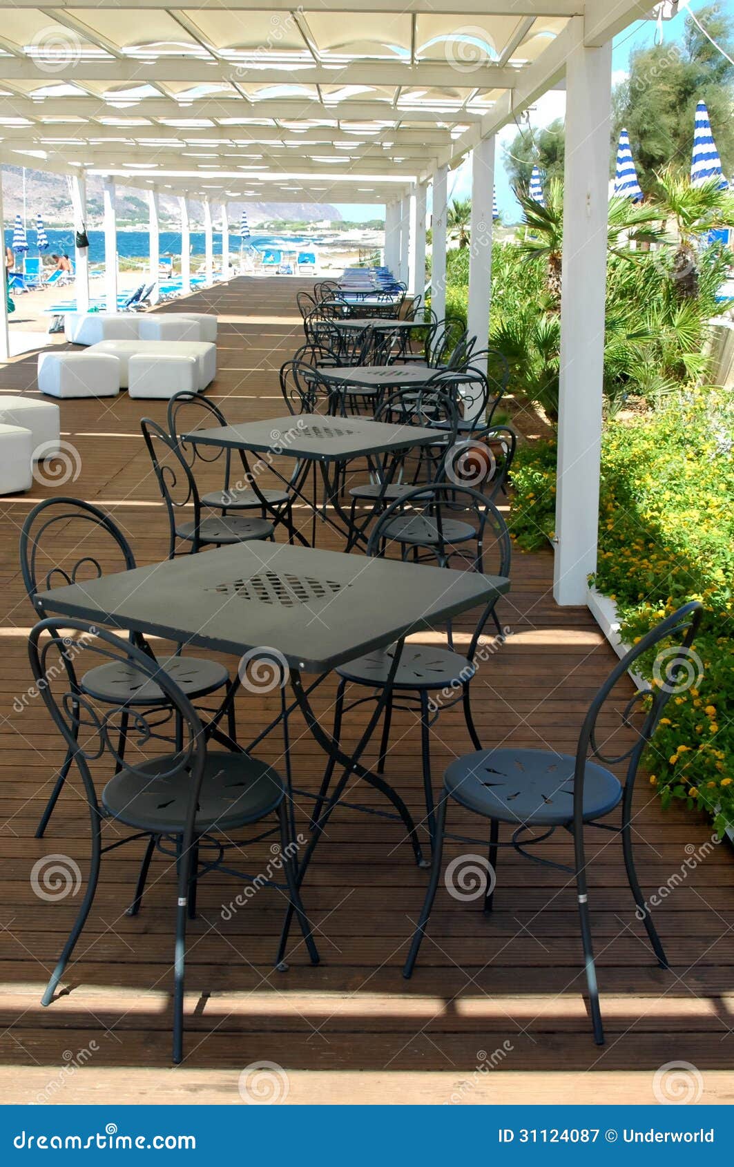 Restaurant table outside stock image. Image of outside - 31124087