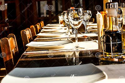 Restaurant table stock photo. Image of close, natural - 30473238