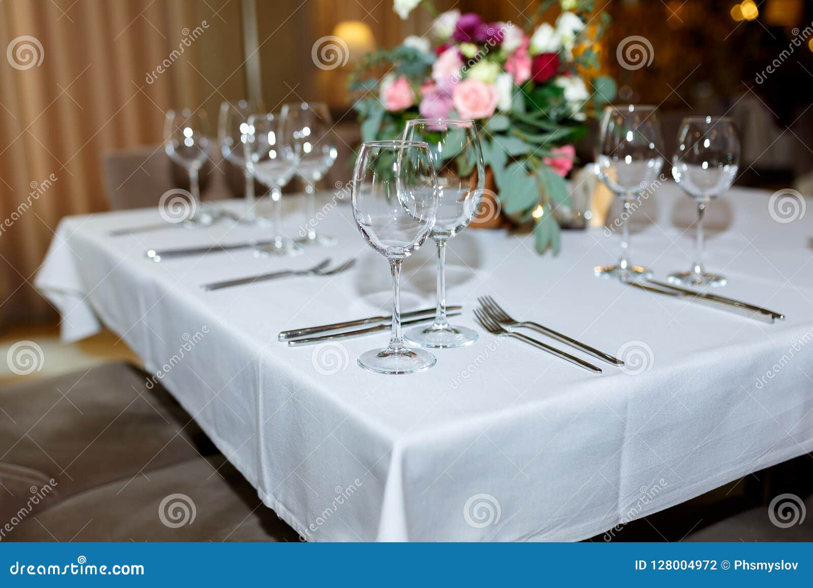Clean Restaurant Table