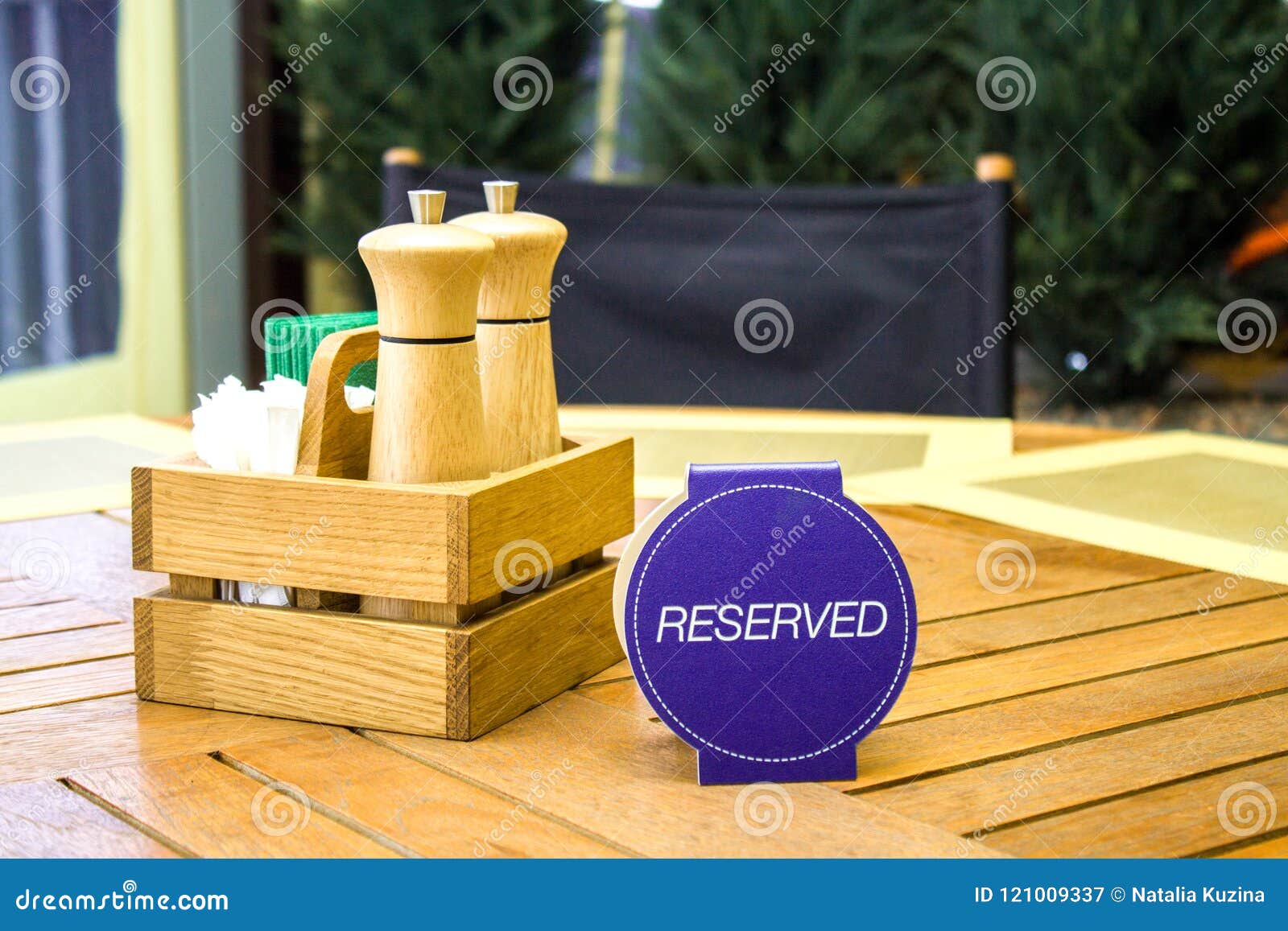 Restaurant Table Setting Service for Reception with Reserved Card ...