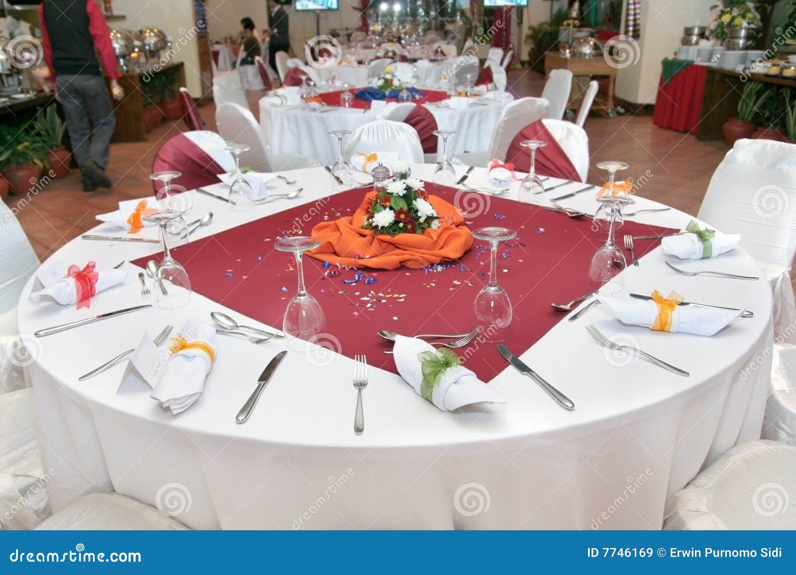 Restaurant table setup stock image. Image of restaurant - 7746169