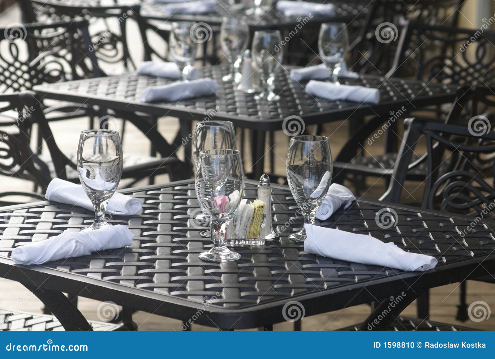 Restaurant tables stock photo. Image of dining, outdoors - 1598810