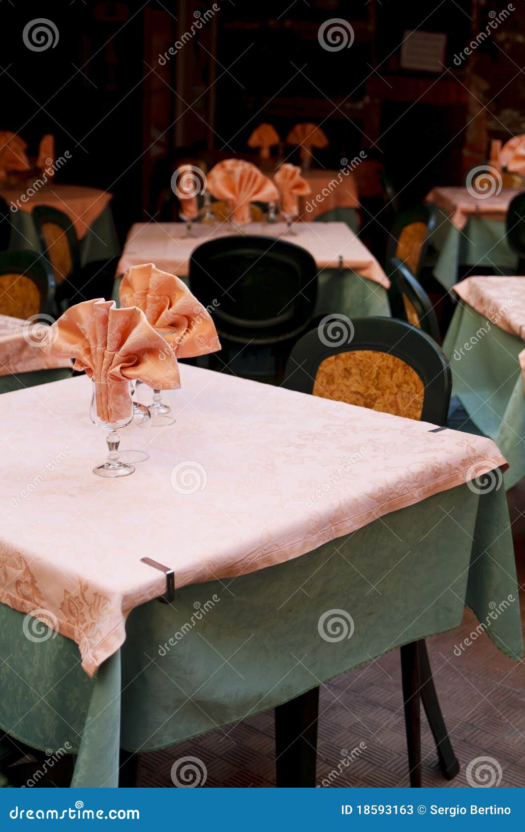 Restaurant tables stock image. Image of style, furniture - 18593163