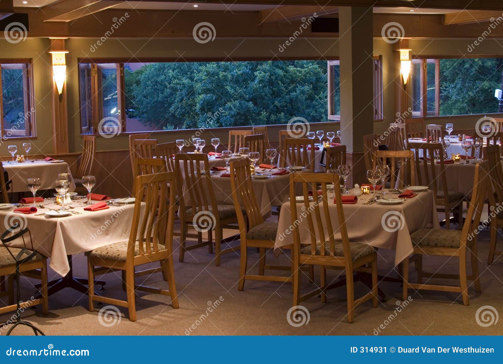 Restaurant tables stock image. Image of plates, breakfast - 314931