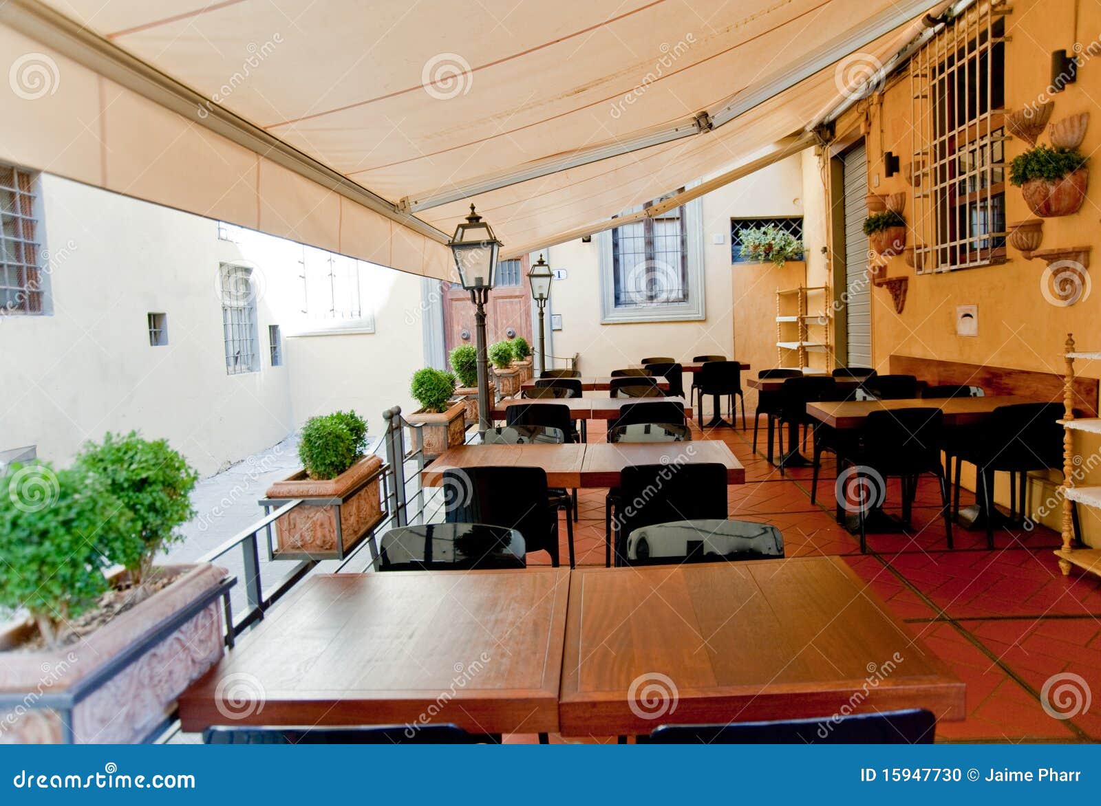 Restaurant terrace stock photo. Image of outside, terrace - 15947730