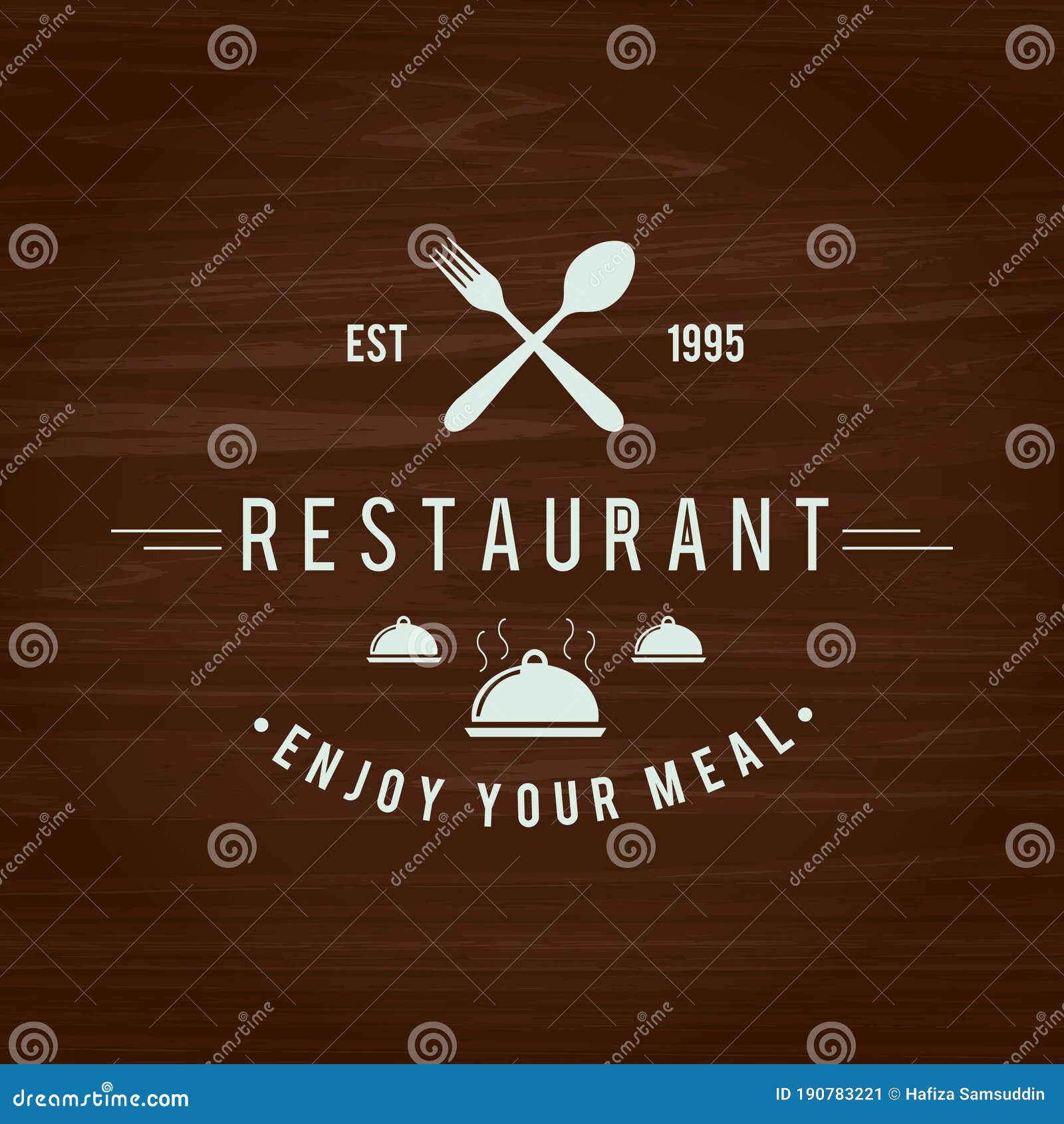 Restaurant Text. Vector Illustration Decorative Design Stock Vector ...