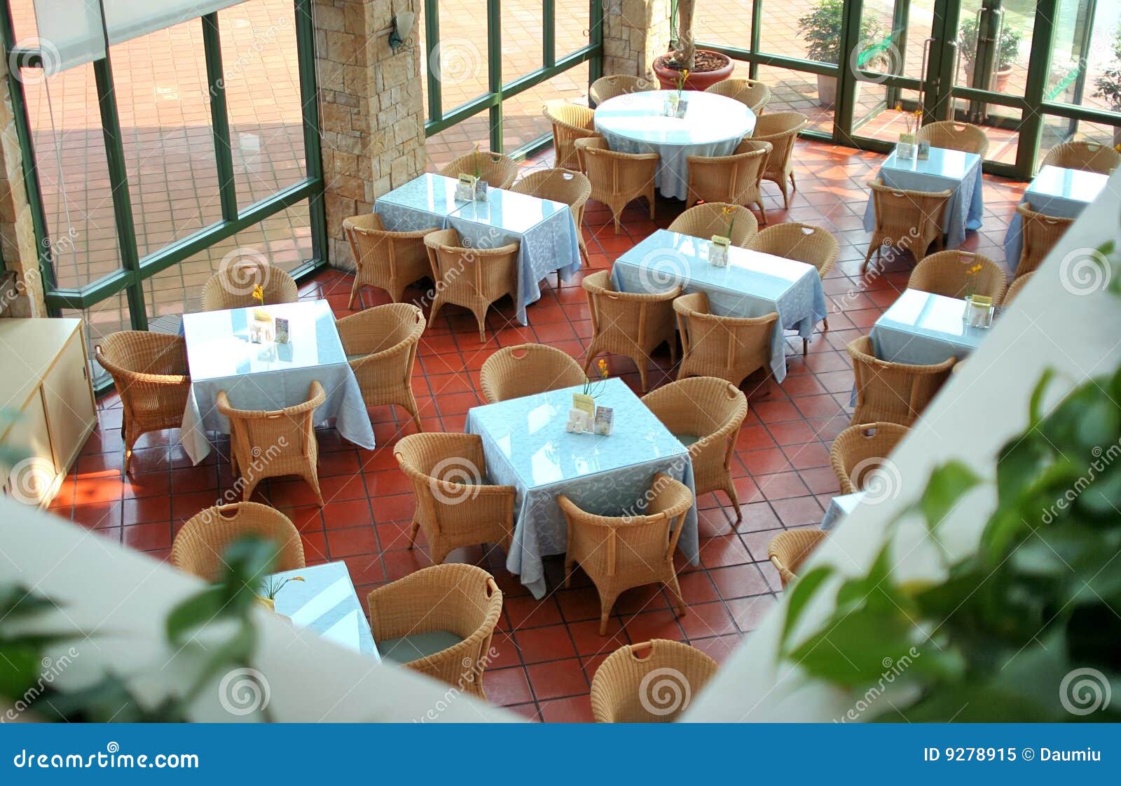 Restaurant Top View Royalty Free Stock Photo - Image: 9278915