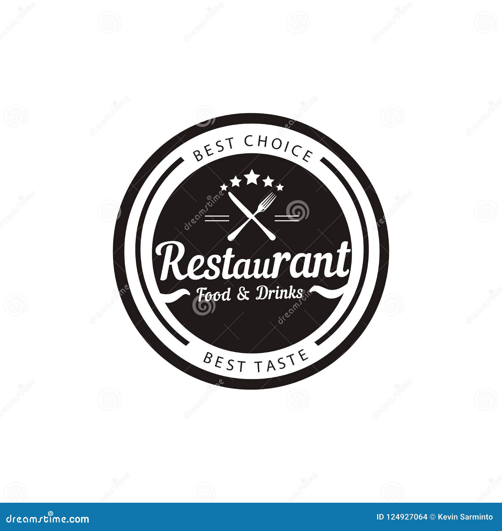 Restaurant vintage logo stock vector. Illustration of frame - 124927064