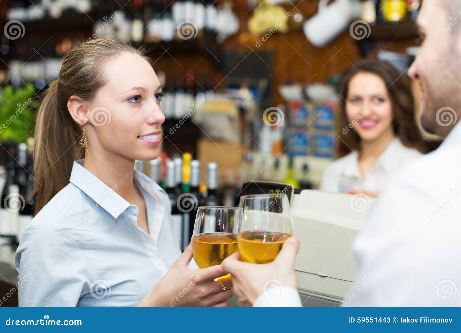 Restaurant Visitors Waiting for Table Stock Image - Image of caucasian ...