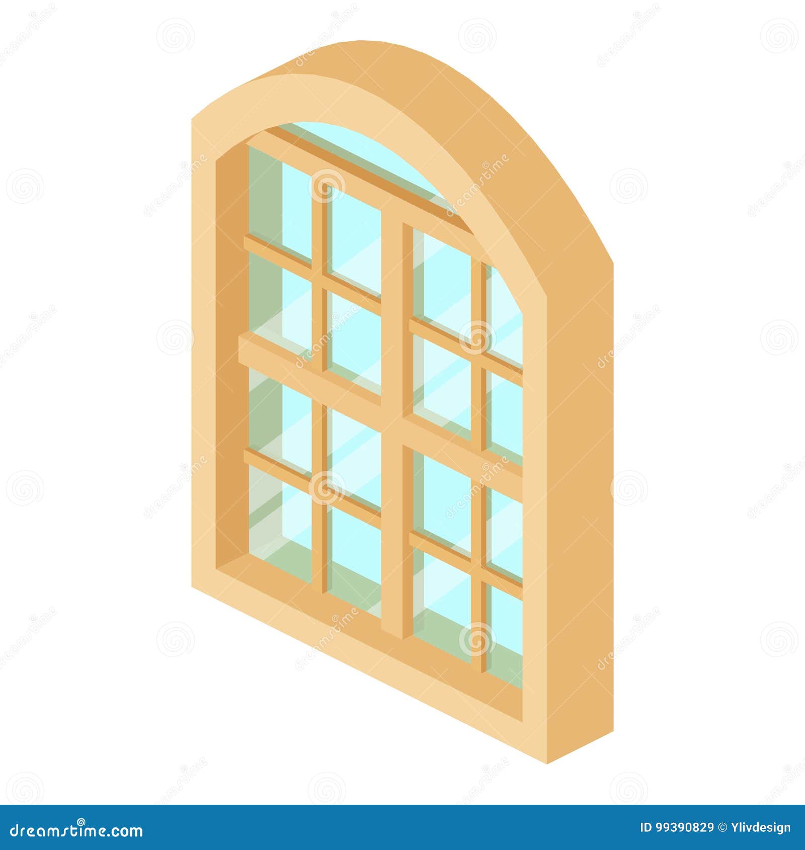 Restaurant Window Frame Icon, Isometric 3d Style Stock Vector ...