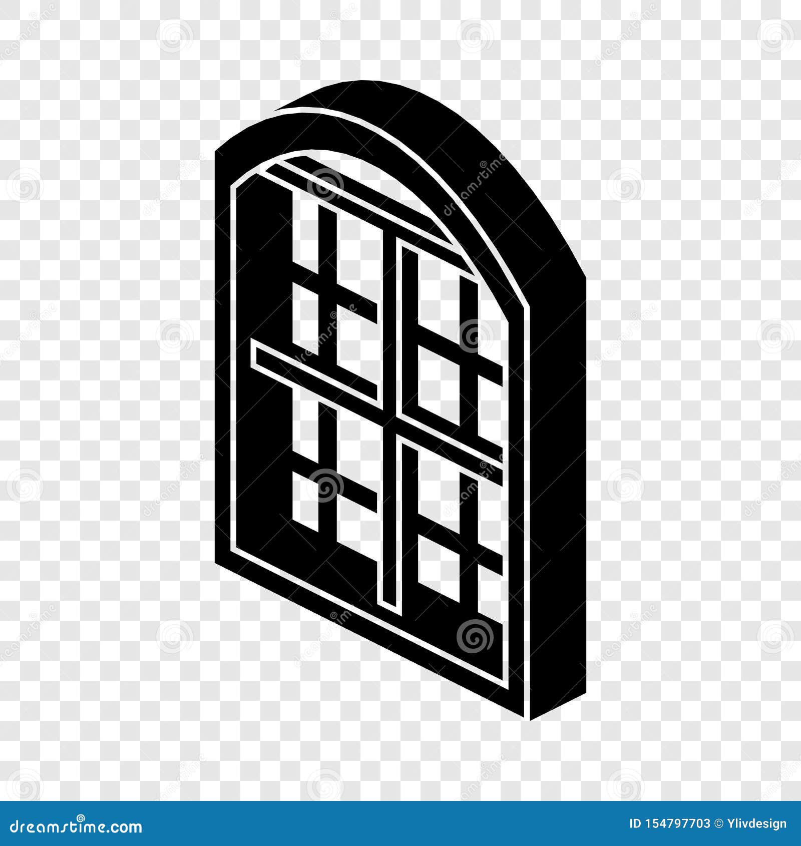 Restaurant Window Frame Icon, Simple Black Style Stock Vector ...