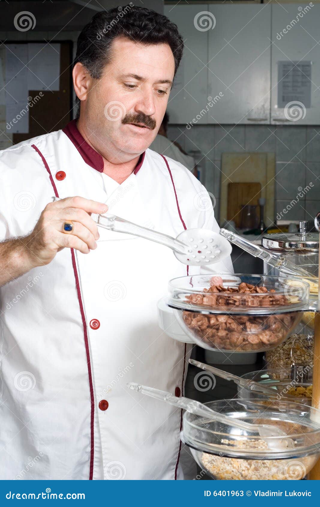Restaurant worker stock image. Image of hand, profession - 6401963