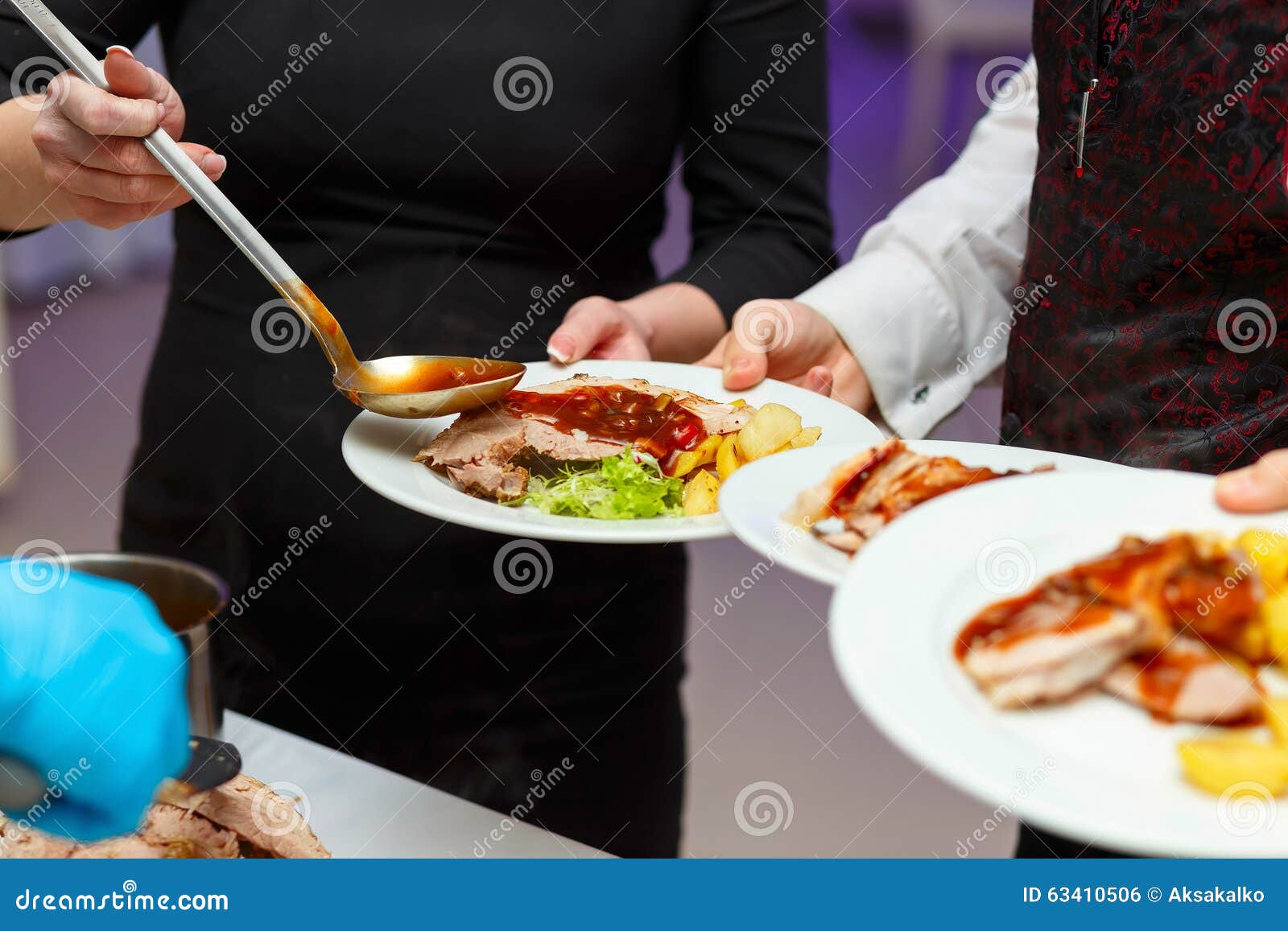 Restaurant Workers Prepare Meals Stock Photo - Image of healthy, dinner ...