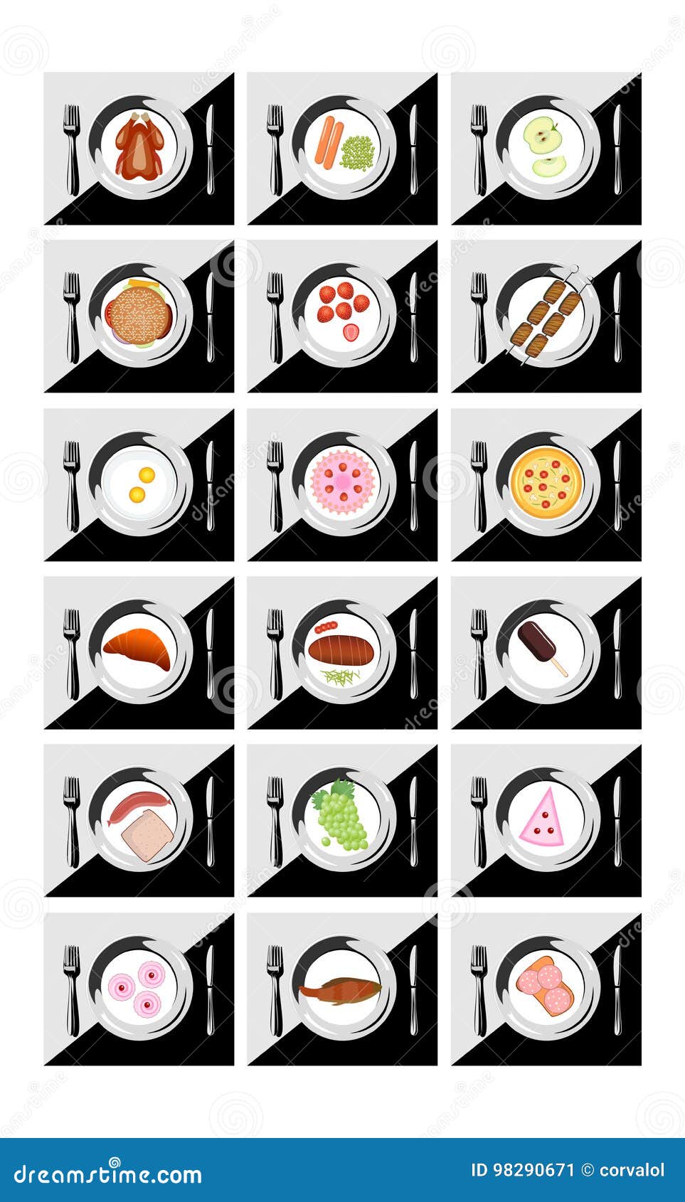 Restaurantpictogram Stock Illustrations, Vectors, & Clipart – (1,906 ...