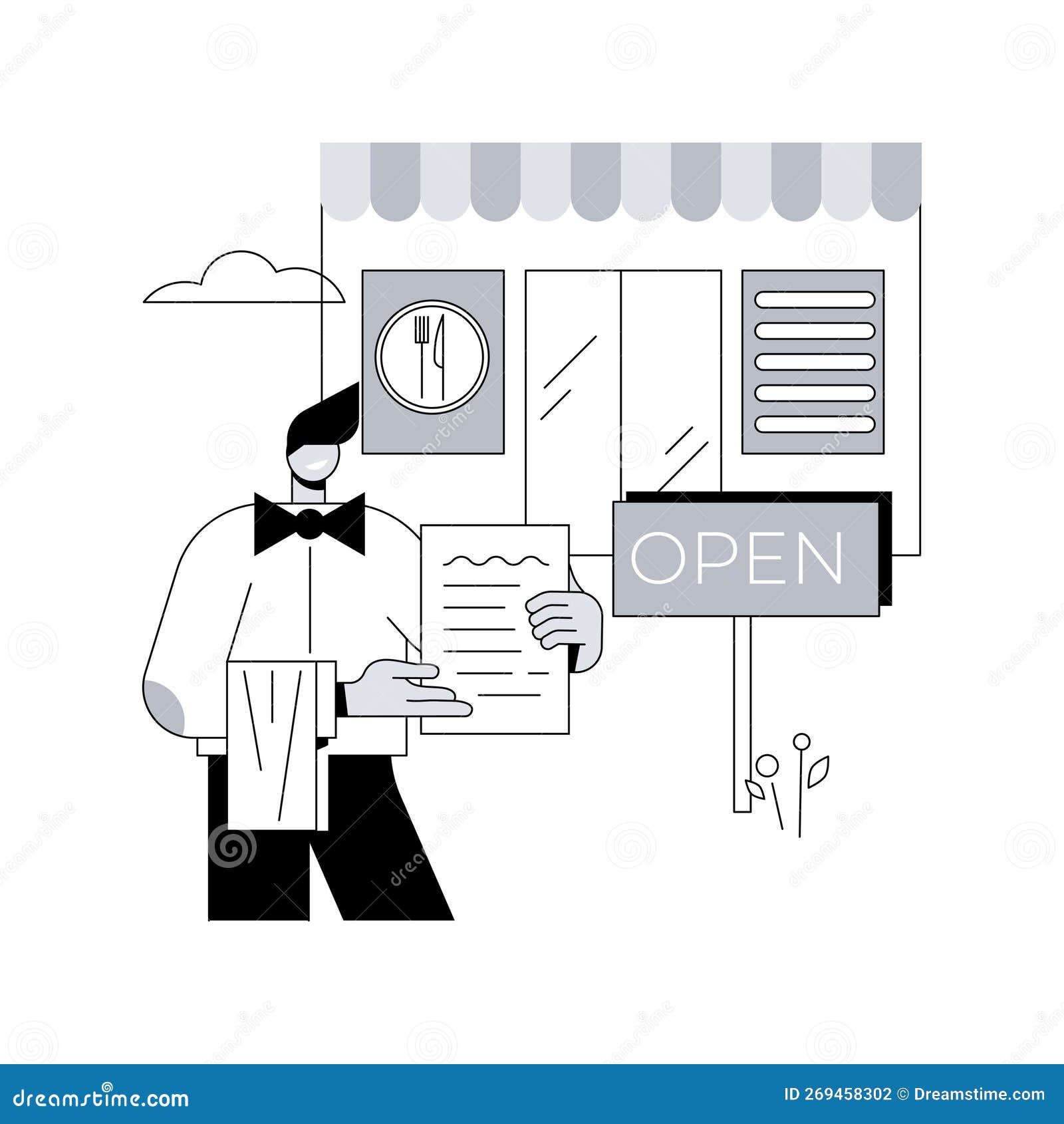 Restaurants Reopening Abstract Concept Vector Illustration. Stock ... Restaurants Reopening Abstract Concept Vector Illustration. Stock ...