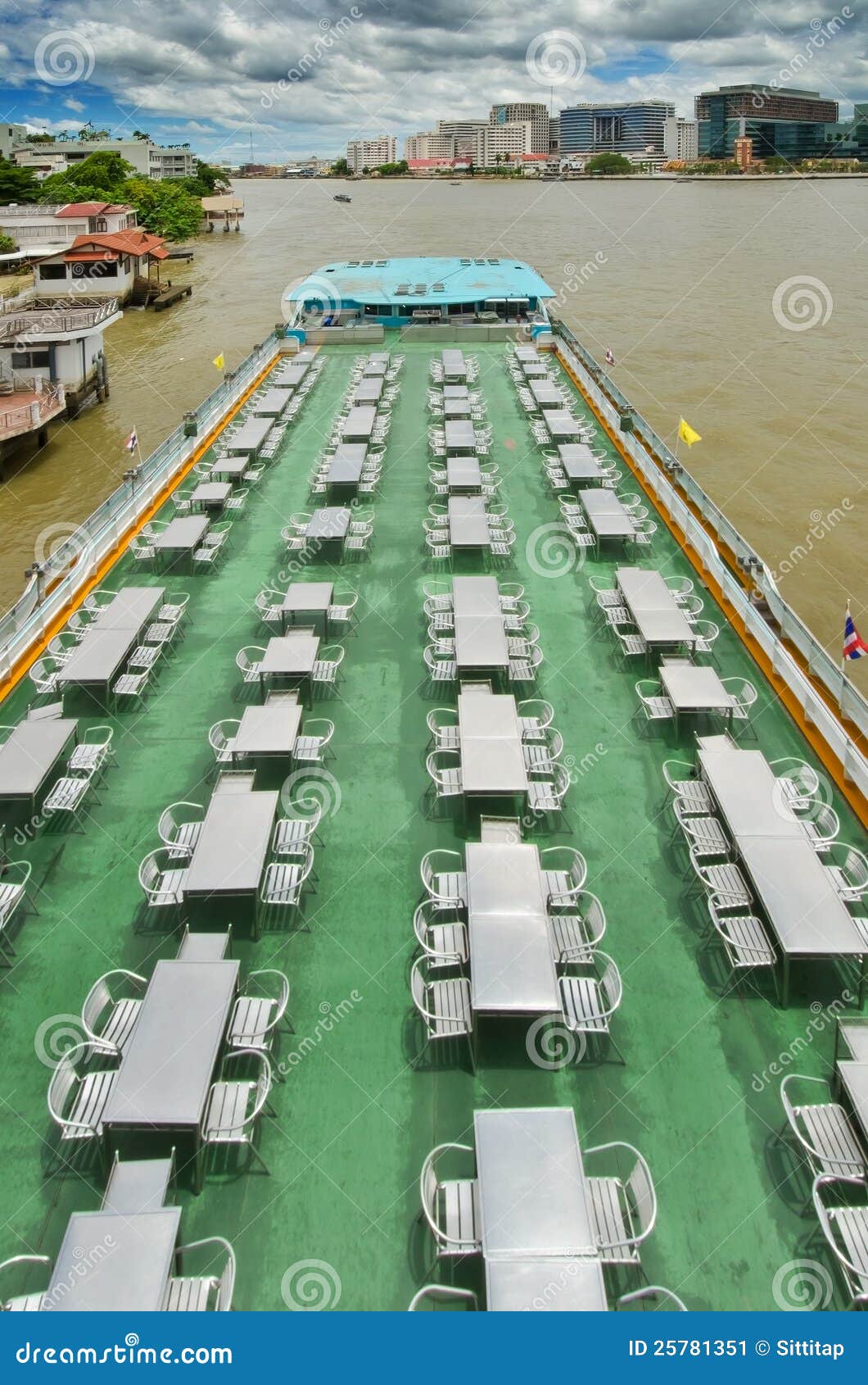 Restaurants on the river stock image. Image of mall, restaurants - 25781351